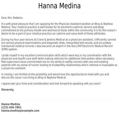 Physician Letter Templates